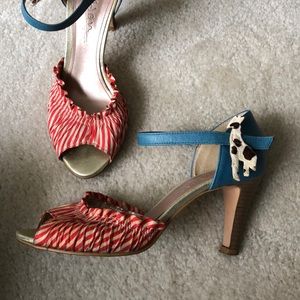 Shoes | Cute Funky Sandals Heels | Poshmark
